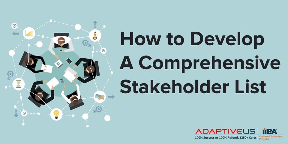How to Develop A Comprehensive Stakeholder List
