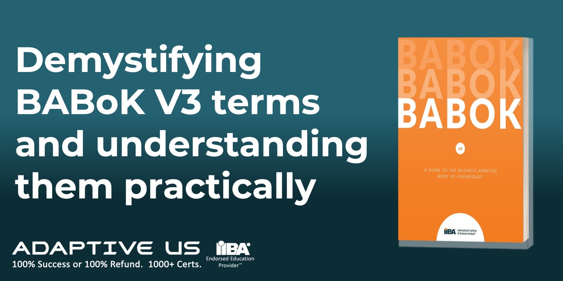 Demystifying BABoK V3 terms and understanding them practically