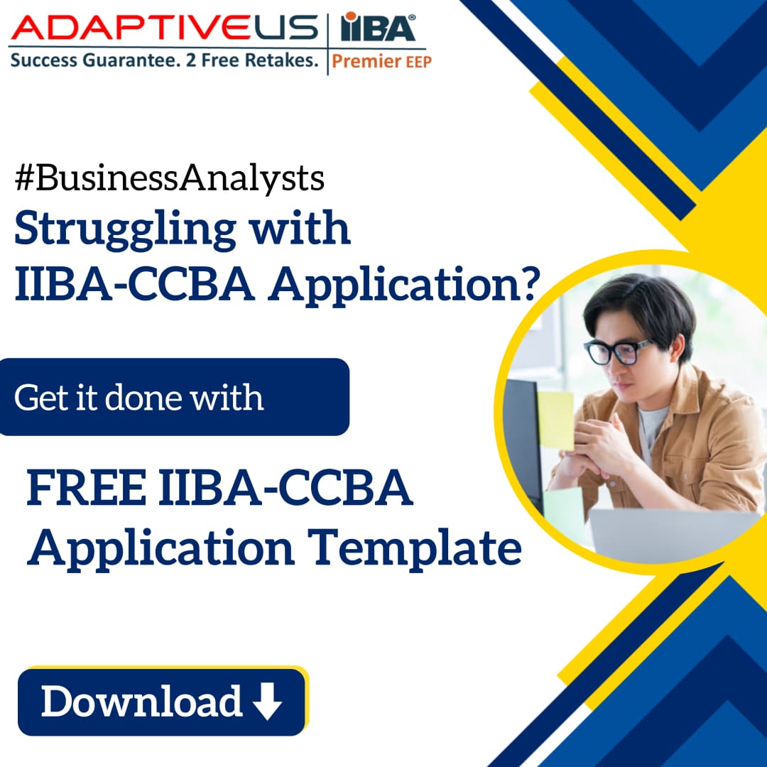 FREE CCBA Application Template